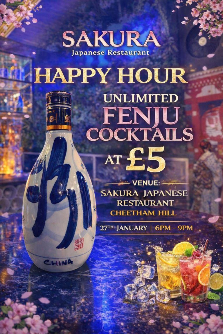 Happy Hour - Sakura Japanese Restaurant Manchester